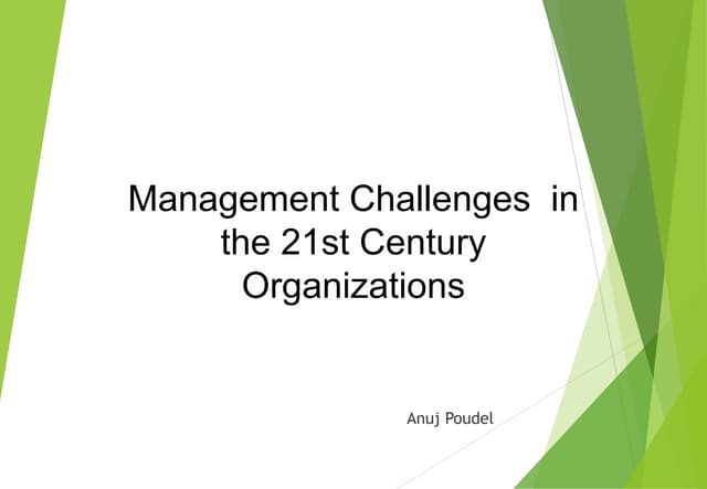Contemporary issues of management | PPTX