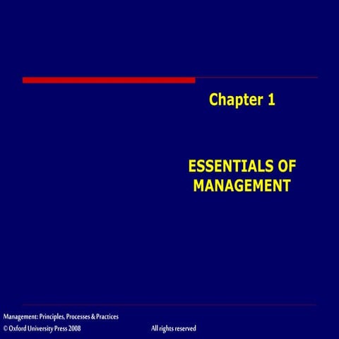 Management chapter 01 | PPT