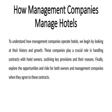 Understanding Management Companies: Roles, Functions, and Impact part 2 ...