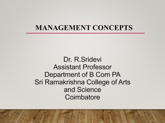 Management | PPT