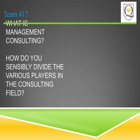Management Consulting | PPTX