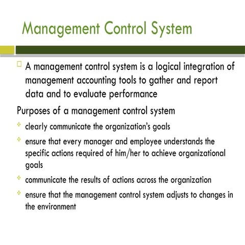 Management Control System (Principles of Managment).pptx