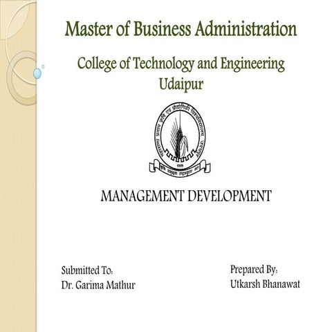 Management development | PPT