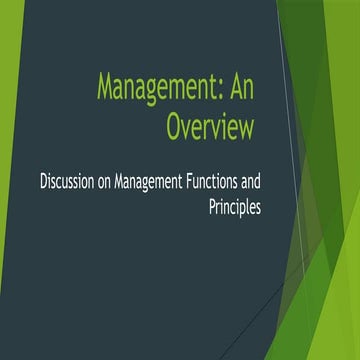 Management_Discussion_Presentation, organization | PPTX