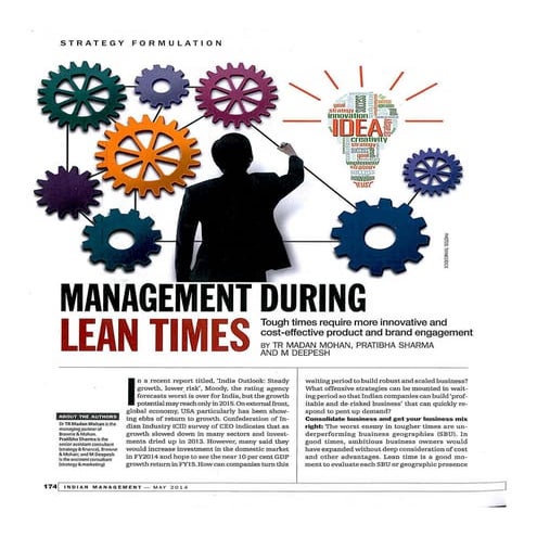 Management During Lean Times | PDF | Business | Business and Finance