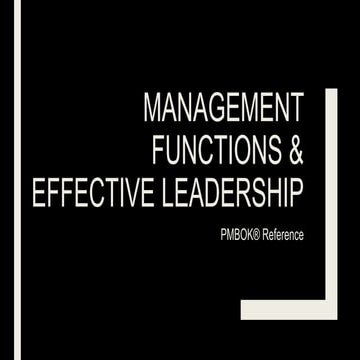Management functions and leadership | PPT