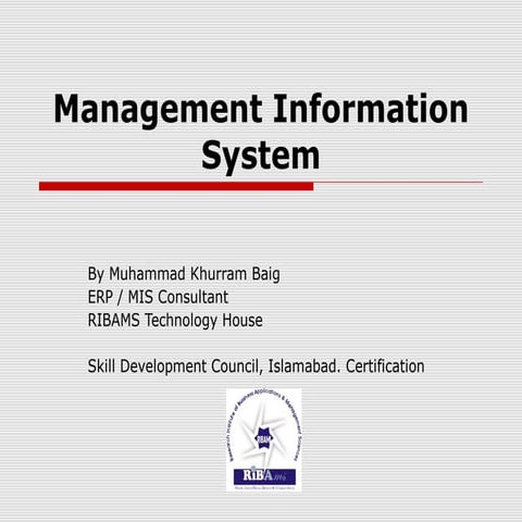 Management information system | PPT