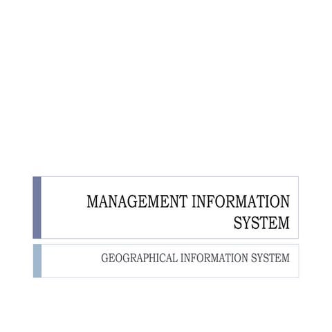 Management information system | PPTX