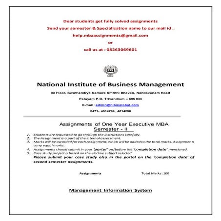 Management information system | PDF