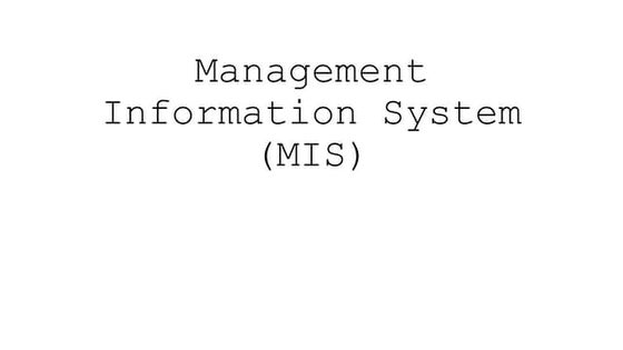 Chapter 2 Management Information System (Basics) | PPT | Business ...