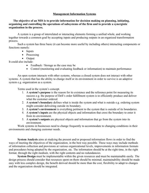 Introduction To Management Information Systems Mis Pptx