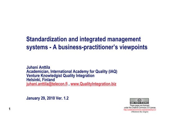 (5) integrated management system (ims) | PPTX