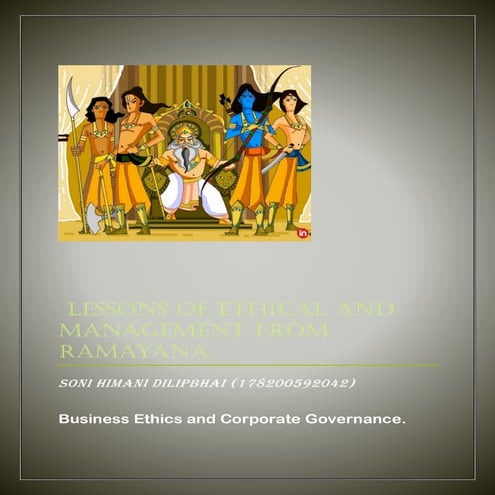 Management lesson from ramayana | PDF
