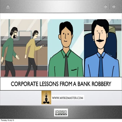 Corporate Lessons from a Bank Robbery Incident | PPT