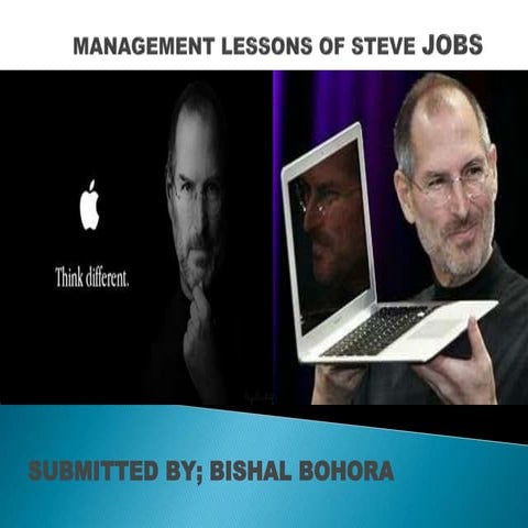 Management lessons of steve jobs | PPTX
