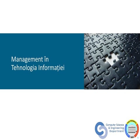 Management in Tehnologia Informatiei | PPT