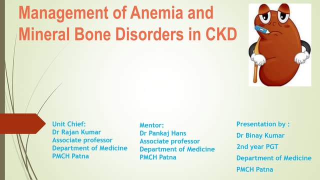 Anemia of chronic disease | PPT