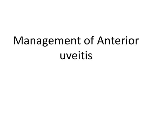 Uveitis Pptx