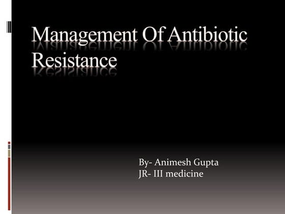 Prophylaxis and empirical uses of antibiotics | PPTX