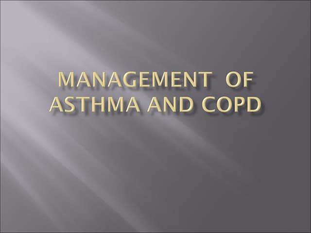 Asthma and COPD | PPT