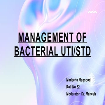 Management of bacterial urinary tract infection.pptx
