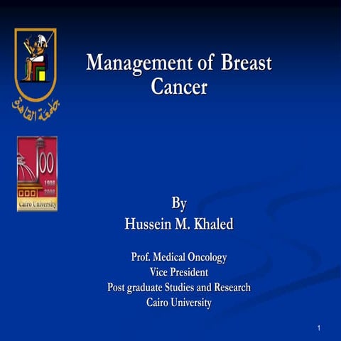 Management of breast cancer | PPT