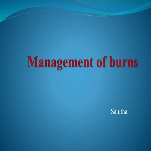 Fluid calculation for burn | PPT