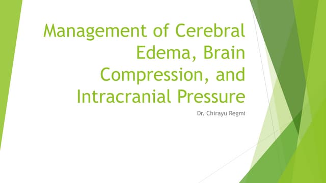 Management Of Cerebral Edemapptx