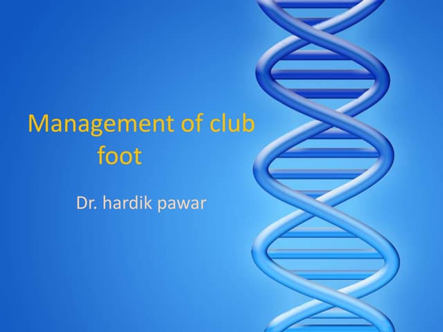 Club foot | PPTX