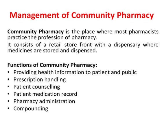 Role of pharmacist | PPT