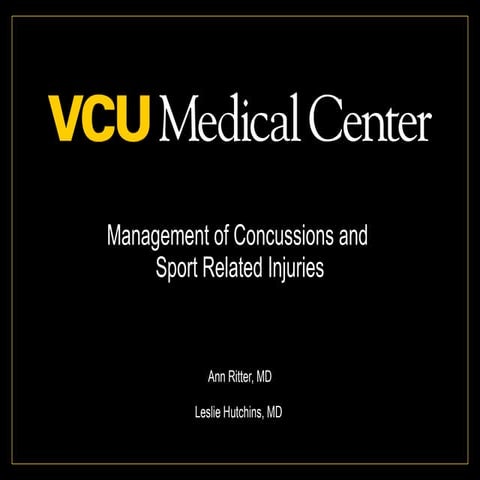 Management of concussions | PPT