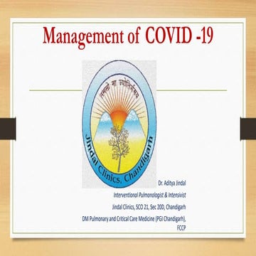 Management of COVID -19.pptx