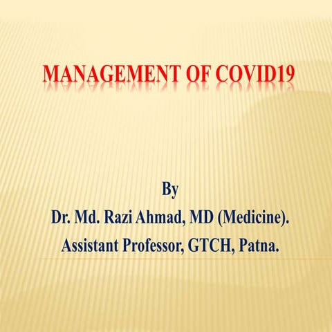 Management of covid19 | PPT