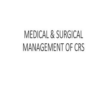 Management of CRS (1).pptx