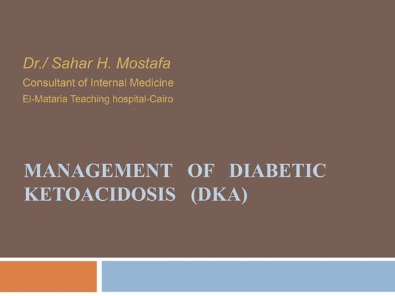 Diabetes ketoacidosis | PPT
