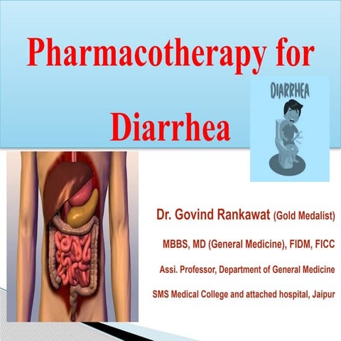 Clinical presentation and Management of Diarrhea | PPTX