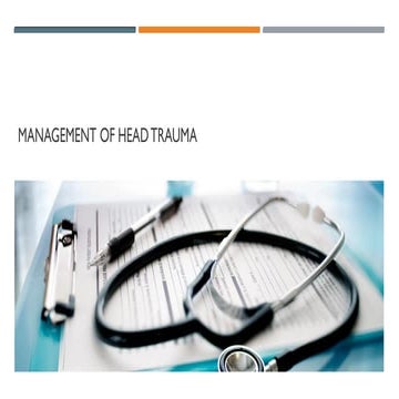 Comprehensive Management of Head Trauma: Assessment to Treatment | PDF