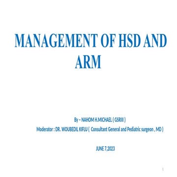 MANAGEMENT OF HSD AND ARM blacklion nahom.pptx