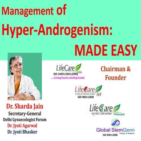 Management of Hyper-Androgenism: MADE EASY-Life Care Centre_Dr.Sharda ...