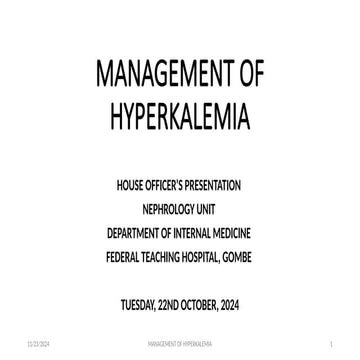 MANAGEMENT OF ACUTE AND CHRONIC HYPERKALEMIA.pptx