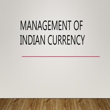 Management of Indian Currency.pptx