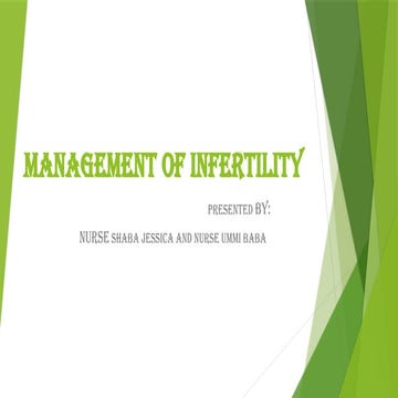 INFERTILITY AND ITS MANAGEMENT | PPSX