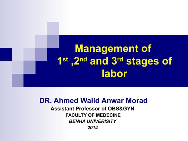 MANAGEMENT OF LABOUR | PPTX