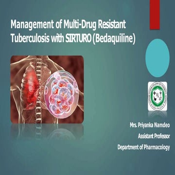 Management of multi drug resistant tuberculosis | PPTX