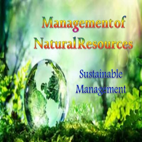 Management of Natural Resources - Chipko Movement | PPTX