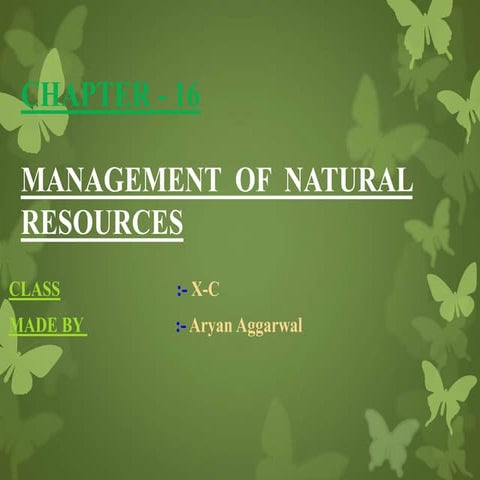 Management of Natural Resources 2.pptx hh | PPT