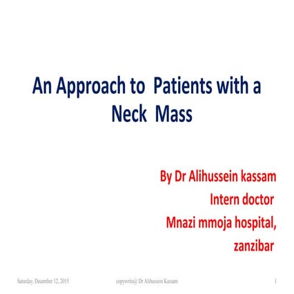 Neck mass | PPTX