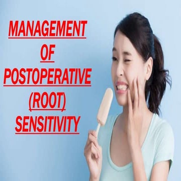Management of postoperative (root) sensitivity | PPTX