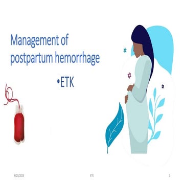 management of PPH.pptx | Pregnancy | Reproductive Health