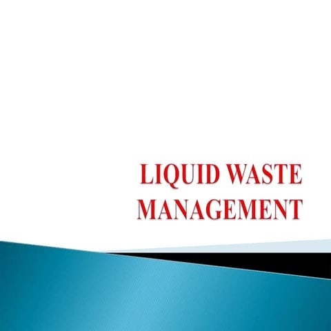 Management of sewage and sullage for wastewater management | PPTX